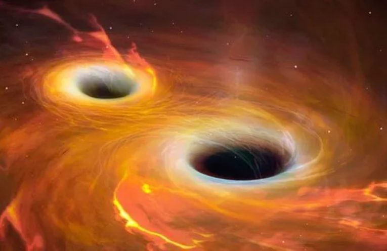 Three black holes on collision course - Different Impulse
